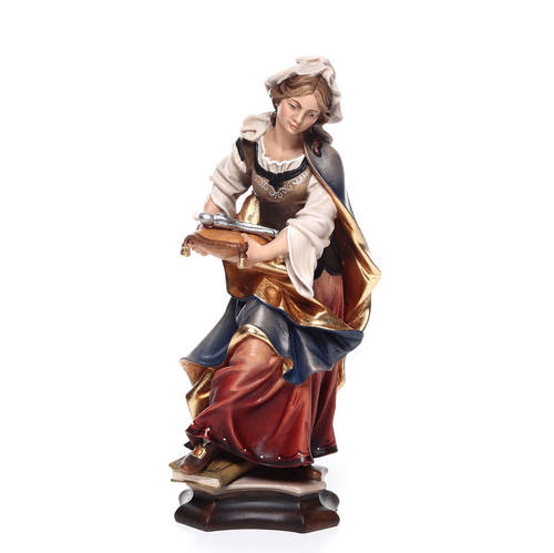 Saint Apollonia of Alexandria Statue with Prong wood painted | online ...