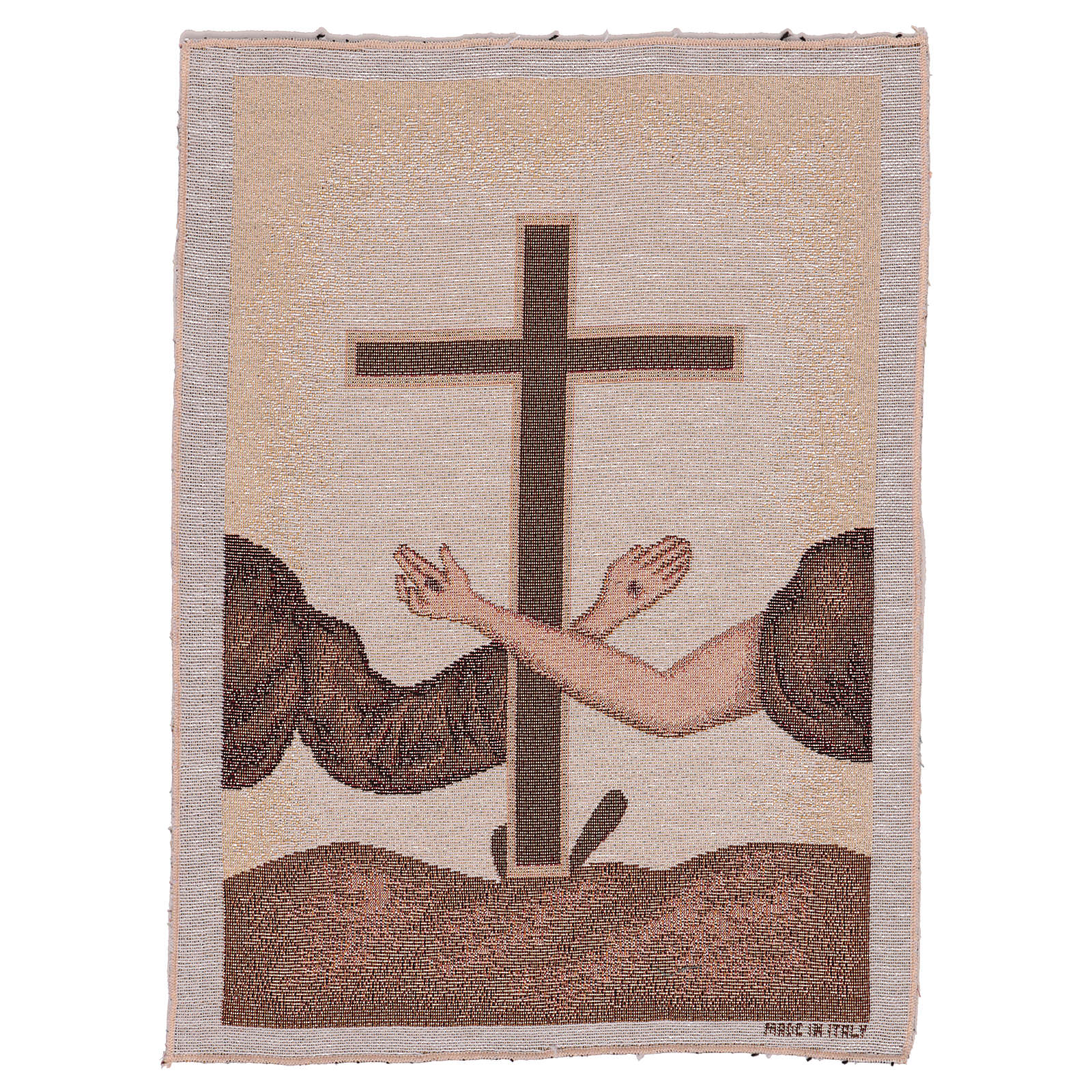 Tapiz Símbolos Franciscanos 40x30 cm | venta online en HOLYART