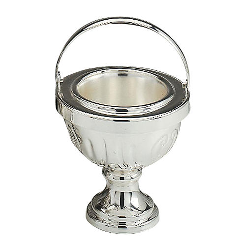 Nickel-plated holy water pot | online sales on HOLYART.com