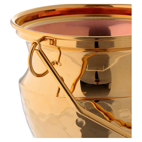 Aspersorium for holy water in golden brass | online sales on HOLYART.com
