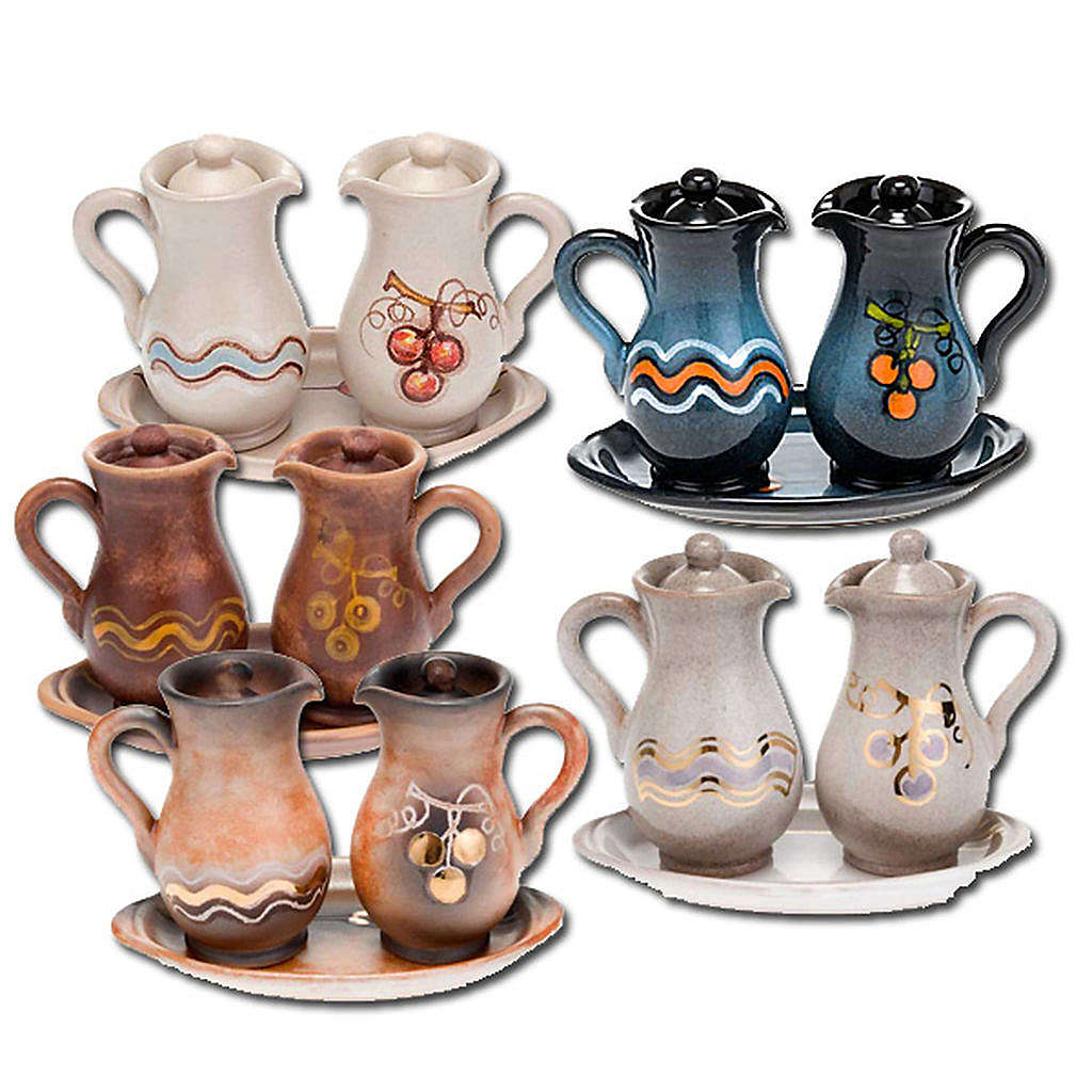 Ceramic amphora cruet set | online sales on HOLYART.com