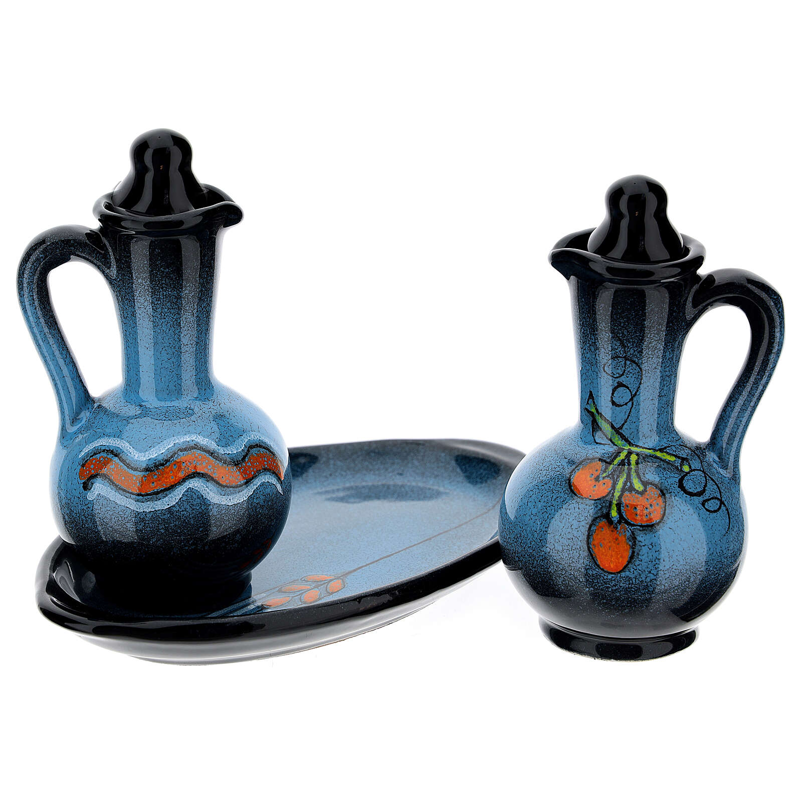 Ceramic round cruet set | online sales on HOLYART.co.uk