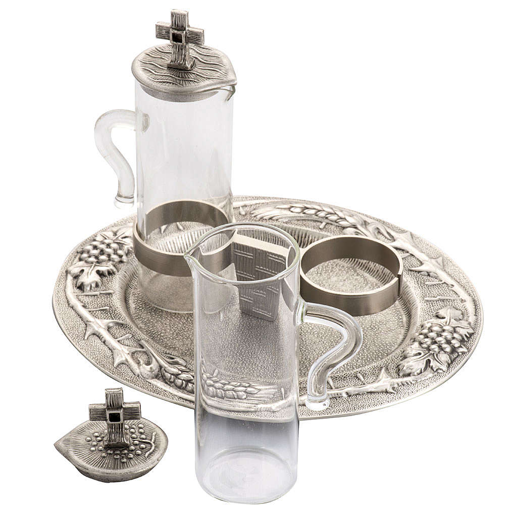 Cruet set for Mass celebration in silver molten bronze | online sales ...