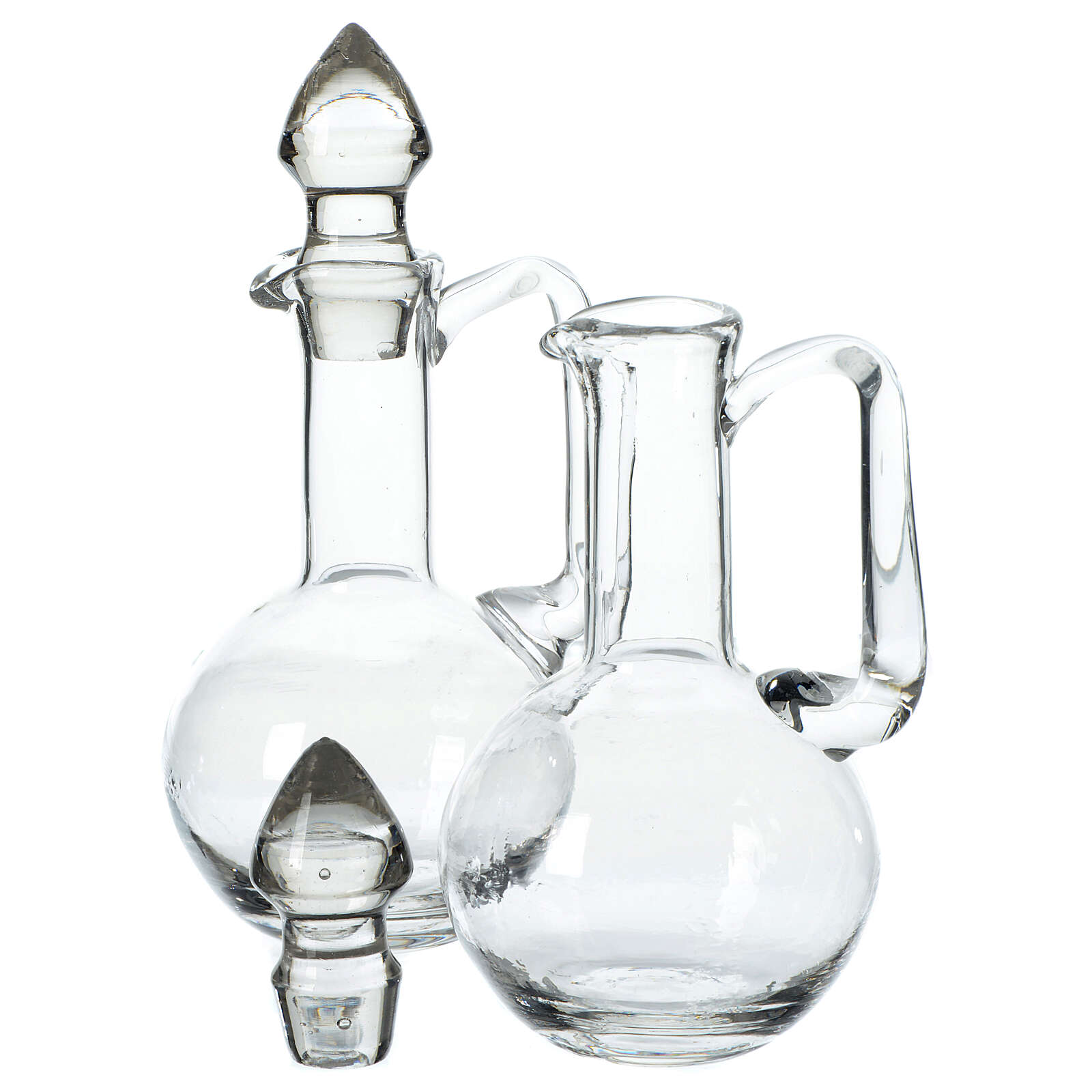 Conjunto 2 galhetas em vidro com tampas | venda online na HOLYART