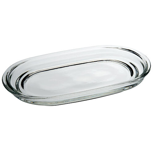 Oval glass cruet tray 18x10 cm | online sales on HOLYART.com