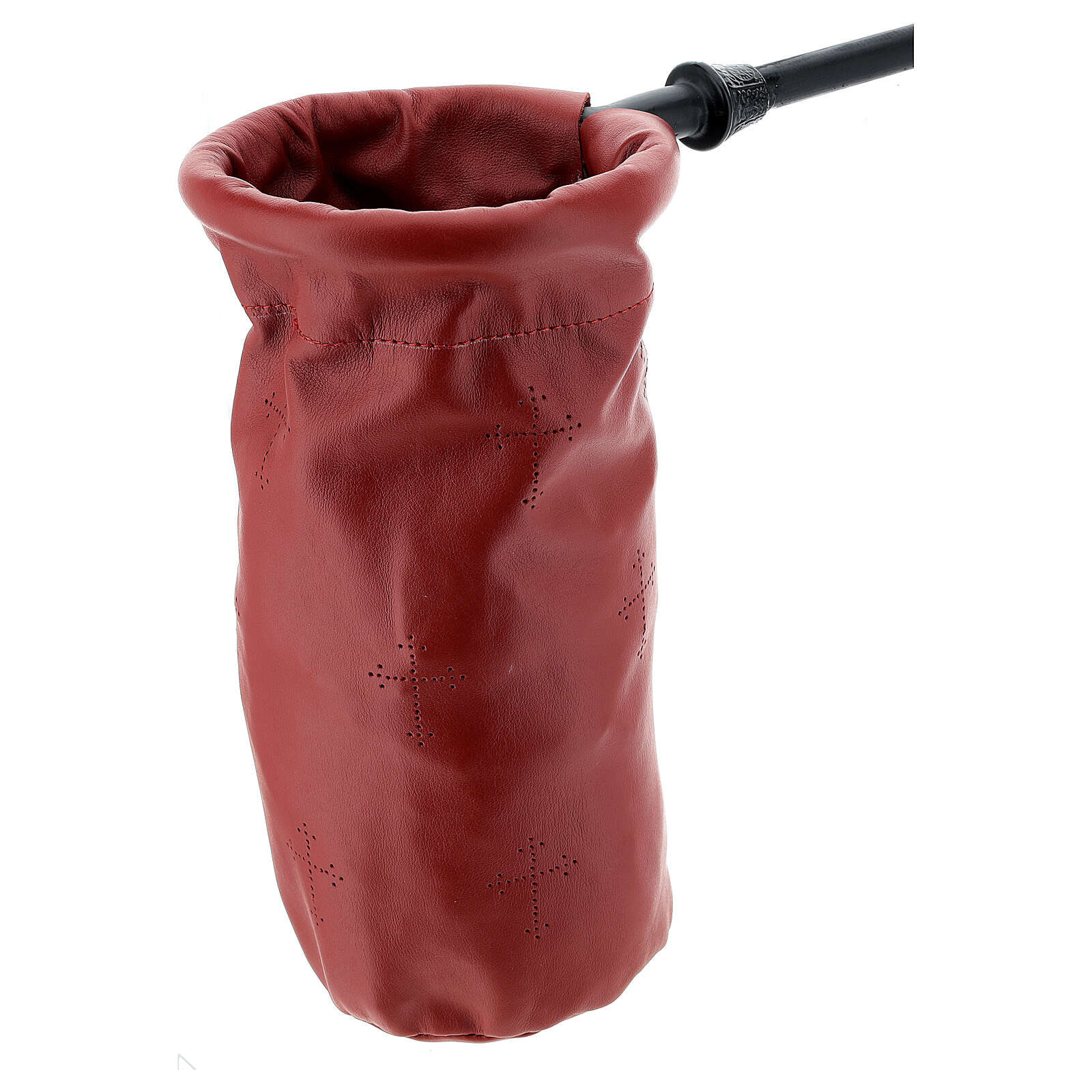 Red leather offering bag | online sales on HOLYART.com