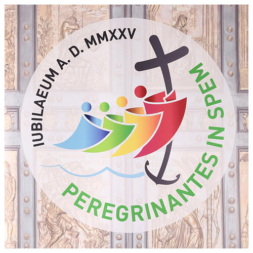 Jubilee 2025 banner with Holy Door and official logo roll up 100x200 cm ...