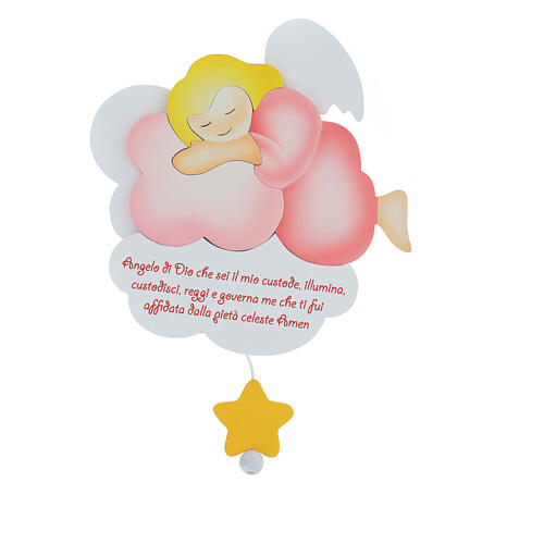 Angelo rosa Azur Loppiano carillon legno 20x20 cm | vendita online su ...