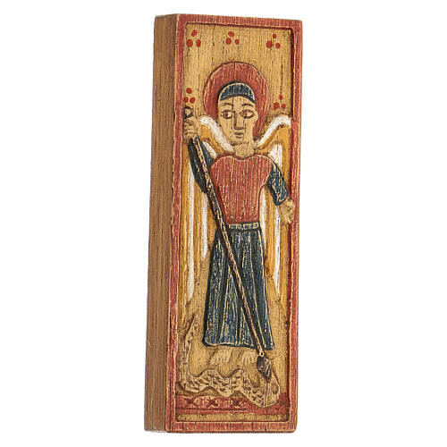 Archangel Michael bas-relief, yellow background, Bethlehem monastery ...