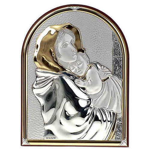 Gold/silver oval Bas Relief - Madonna del Ferruzzi | online sales on ...