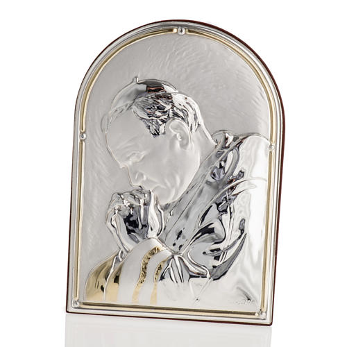 Silver Bas Relief - John Paul II under stone arch | online sales on ...