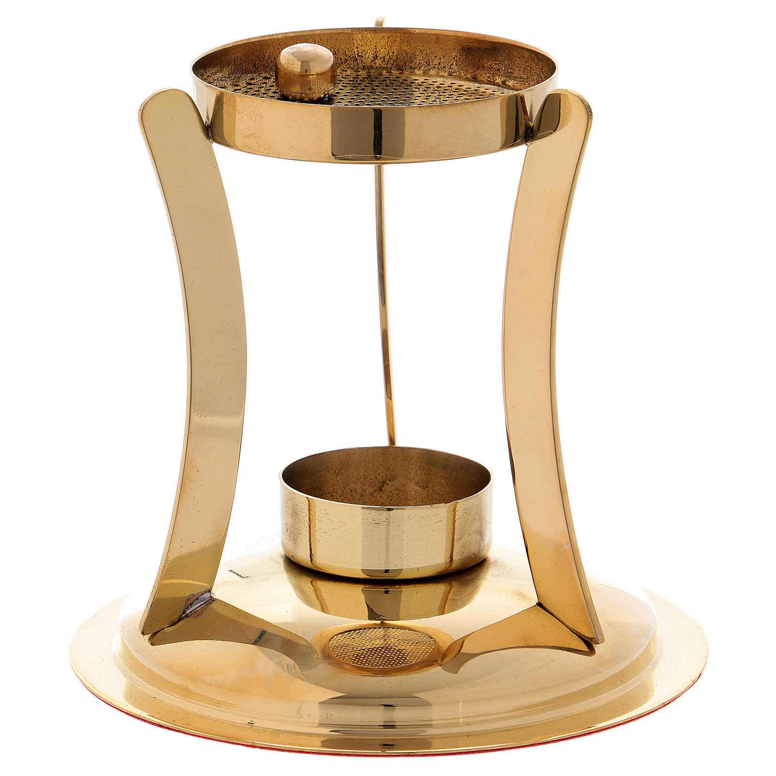 Pebetero h 12 cm dorado moderno | venta online en HOLYART