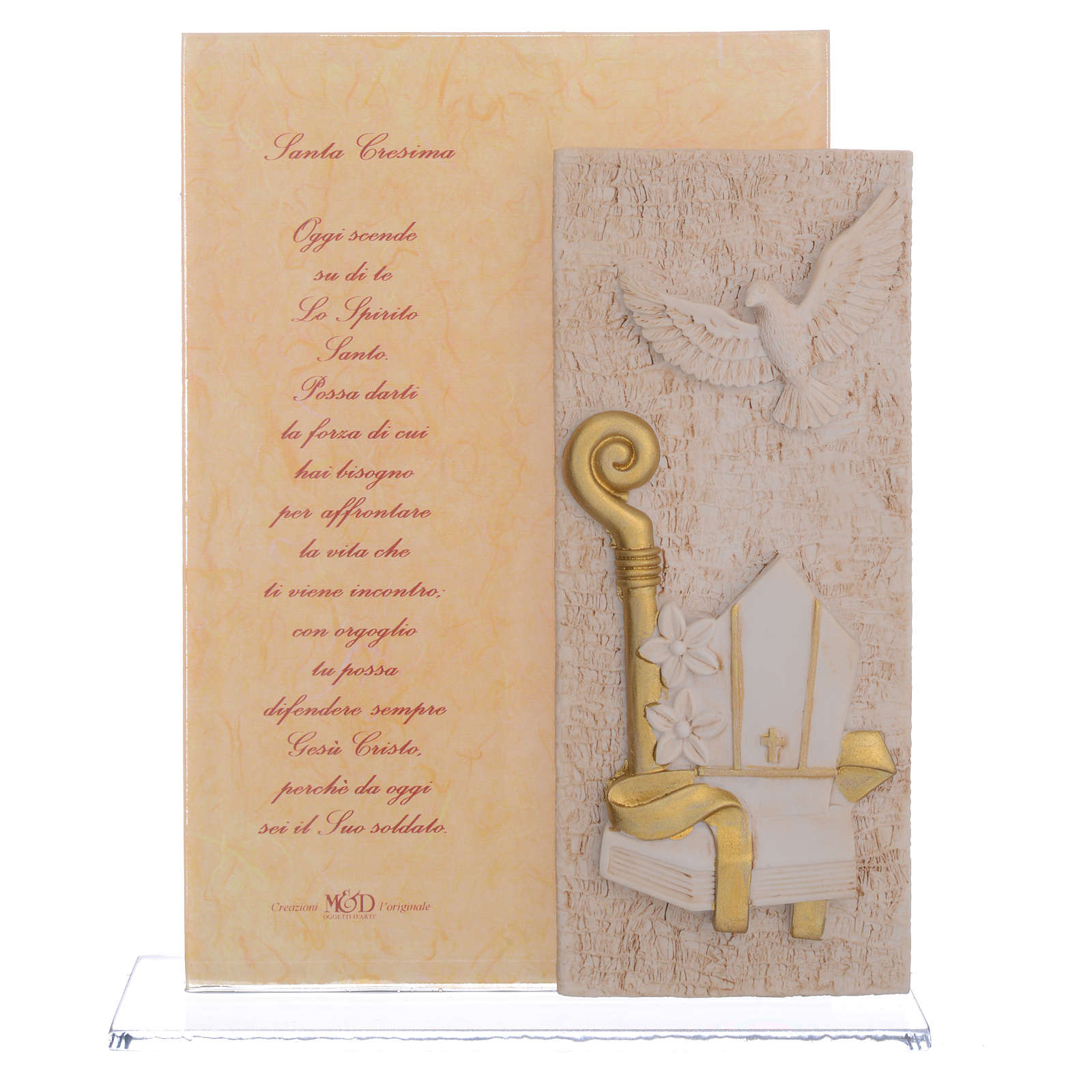 Idea regalo Cresima quadretto stampa h. 17 cm | vendita online su HOLYART