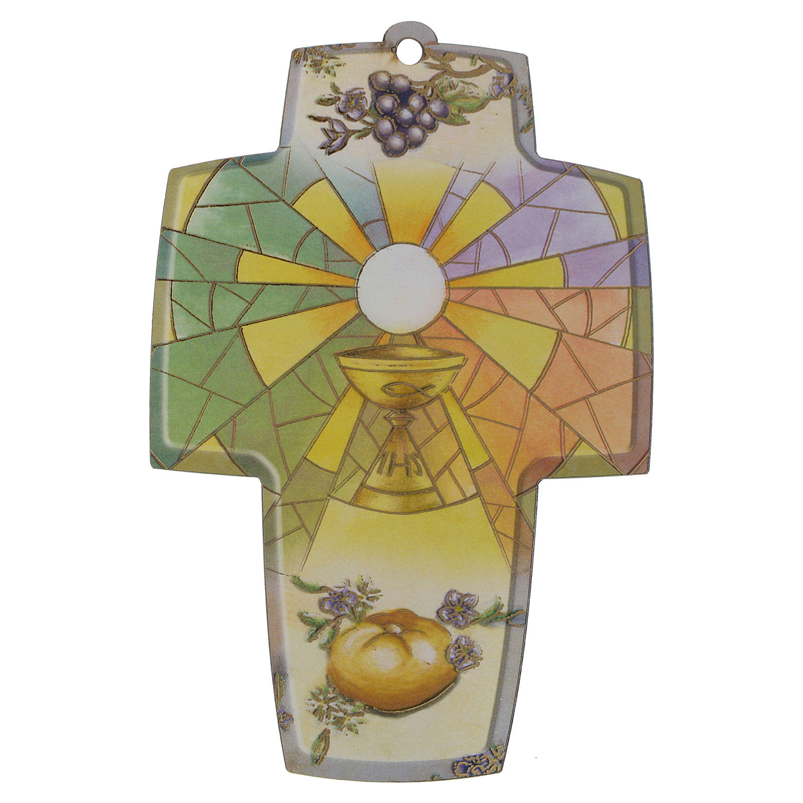 Wooden cross with First communion certificate | online sales on HOLYART ...