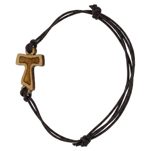 Franciscan bracelet with Tau, Poor Clares Monastery, olivewood and ...