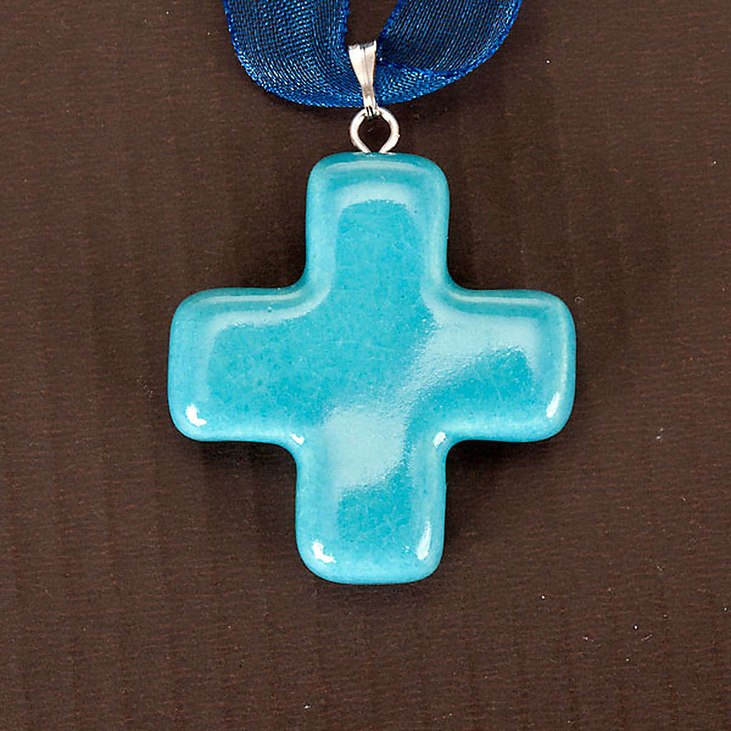 Squared cross pendant | online sales on HOLYART.co.uk