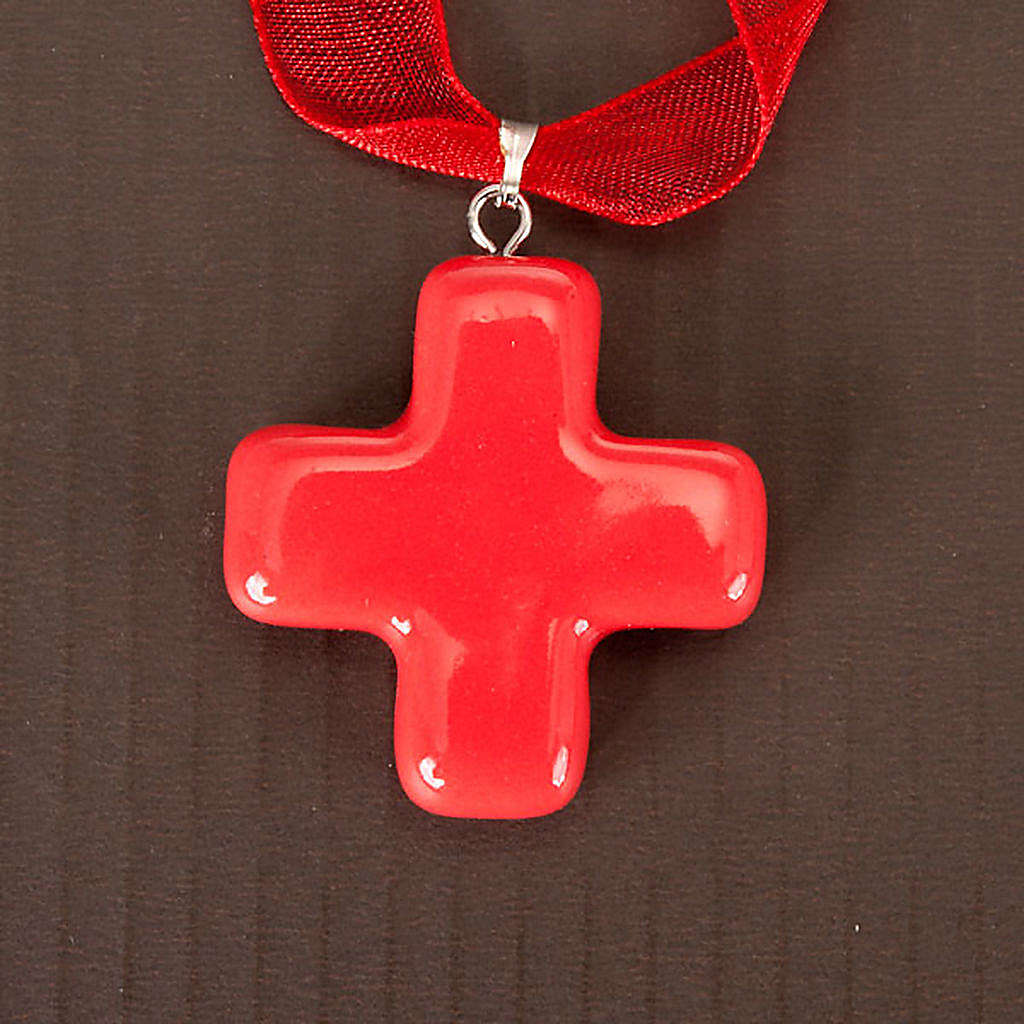 Squared cross pendant | online sales on HOLYART.co.uk