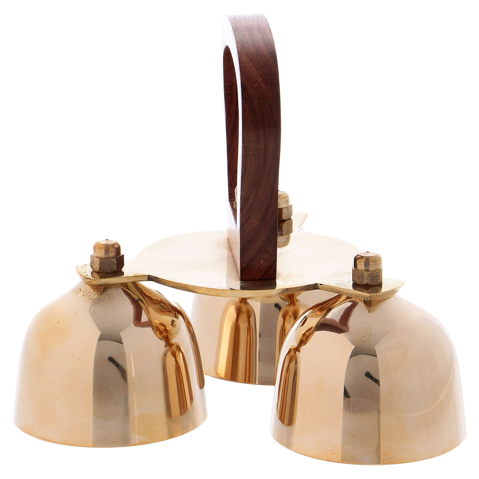 Altar bells 3 tones wood handle | online sales on HOLYART.com