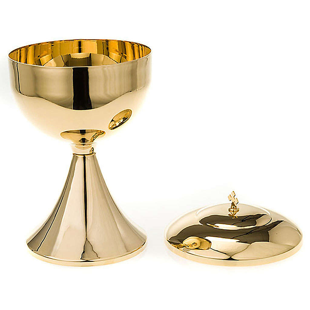 Golden ciborium, 600 hosts | online sales on HOLYART.com