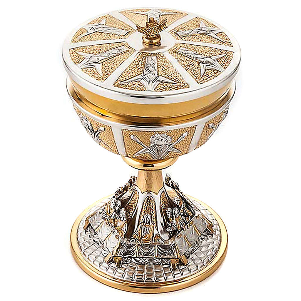 Chiselled chalice and ciborium set The last supper | online sales on ...