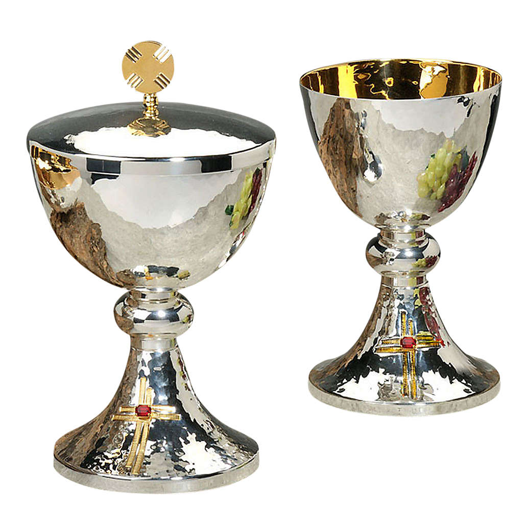 Chalice and ciborium glass cross | online sales on HOLYART.com
