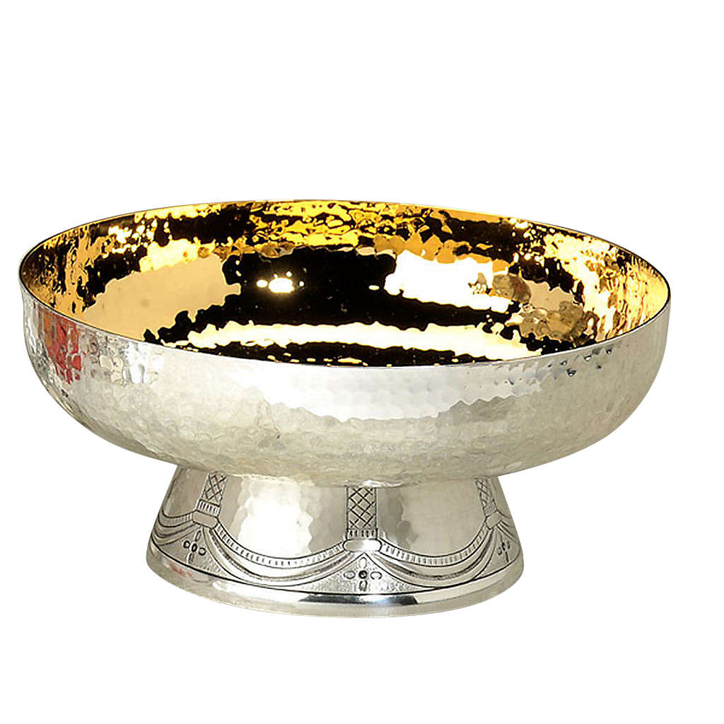 patène liturgie laiton argenté décors arche | vente en ligne sur HOLYART