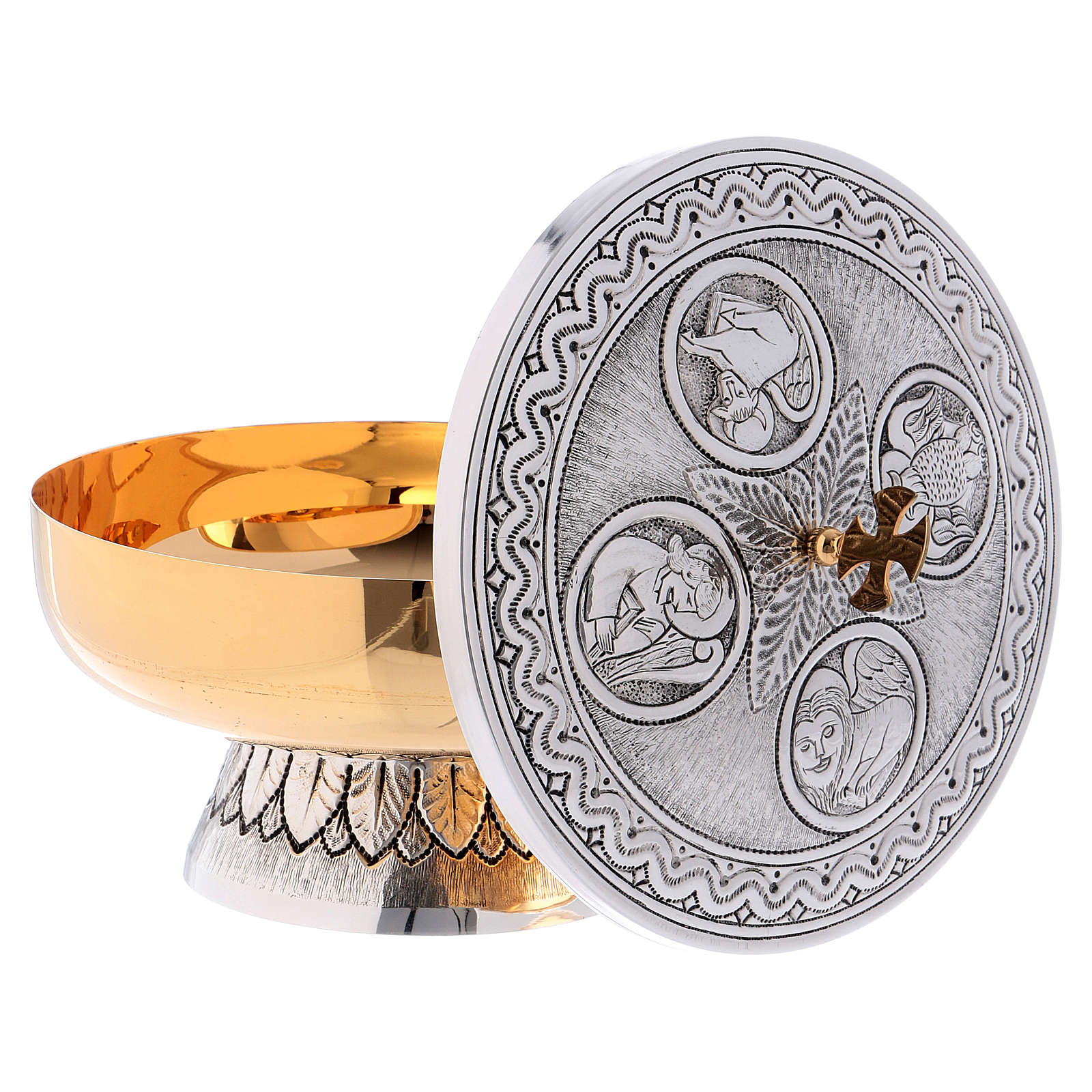Cáliz copón patena latón plata cruz celta d | venta online en HOLYART