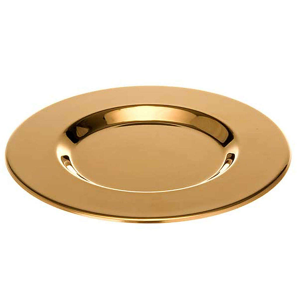 Patène laiton doré fond modelé | vente en ligne sur HOLYART