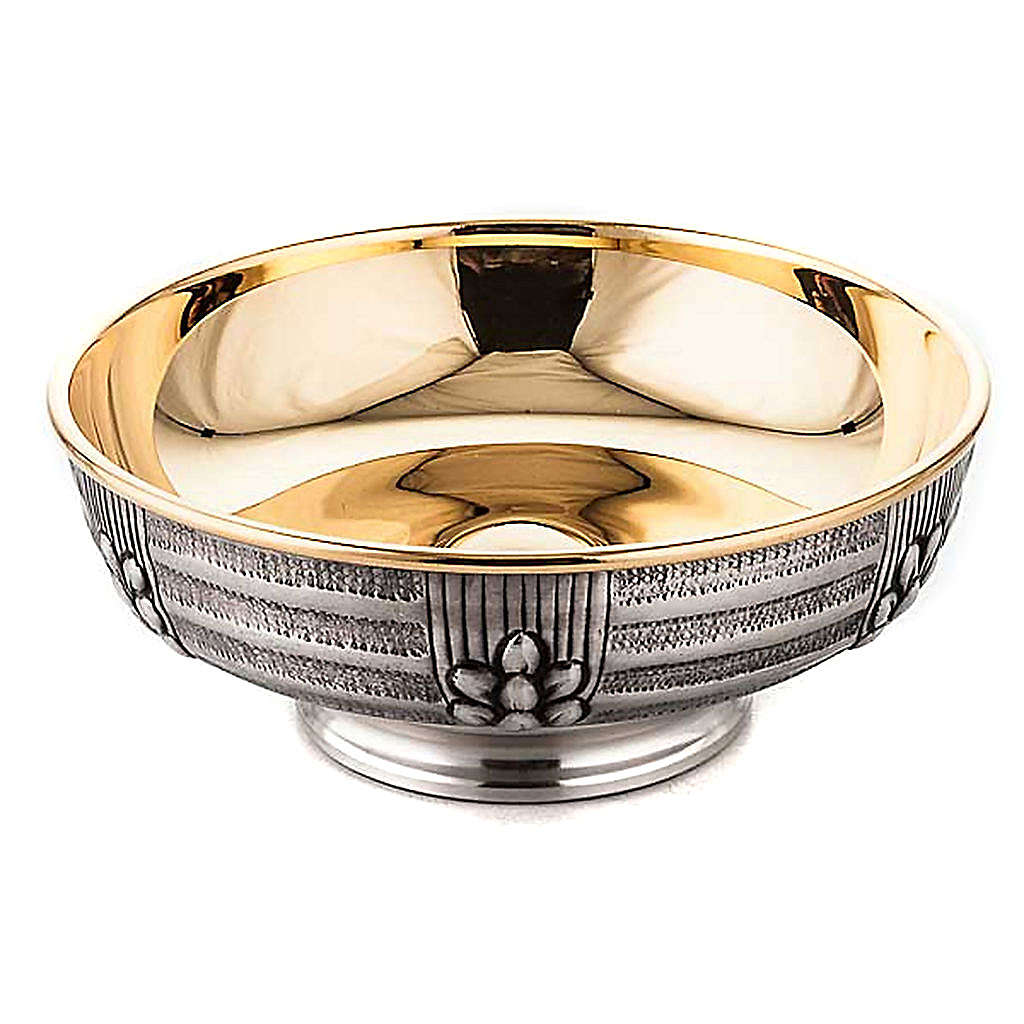 Patena cincelada de latón plateado | venta online en HOLYART