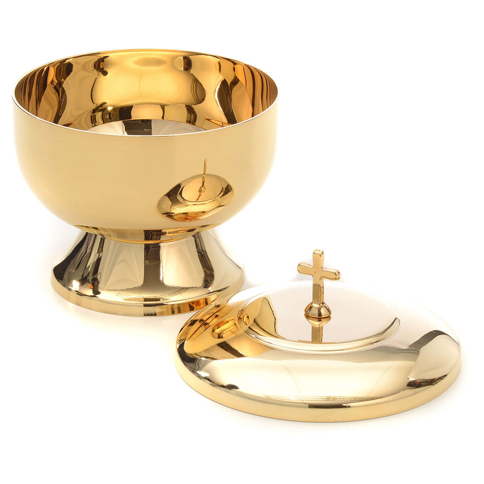 Ciborium, 10 cm diameter, shiny golden finishing | online sales on ...