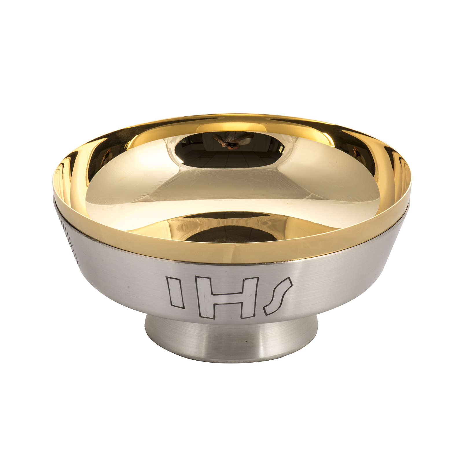 Paten in brass, 24K gold plating, polished finish and IHS symbol ...
