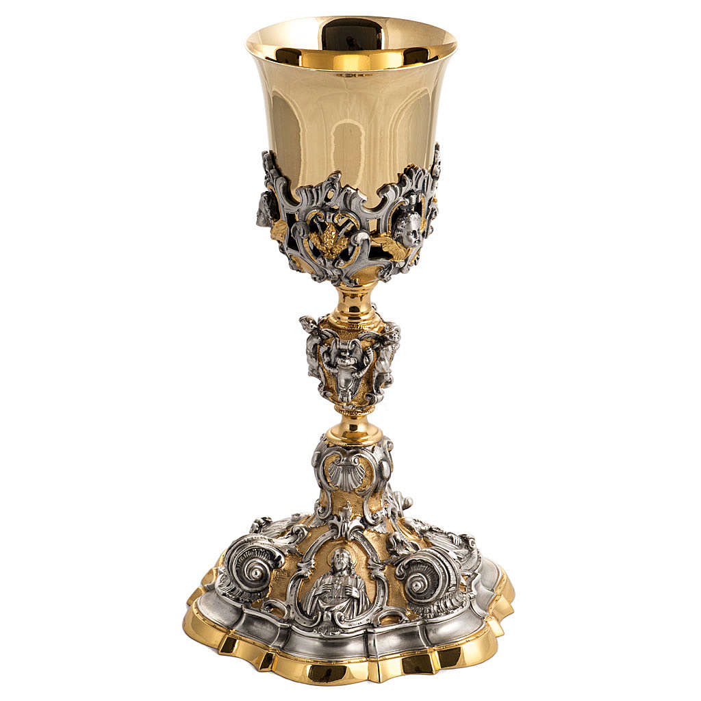 Calice baroque Sainte Famille en bronze | vente en ligne sur HOLYART