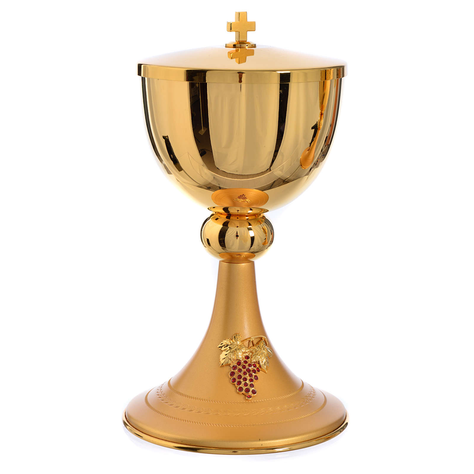 Chalice and Ciborium in brass with decoration | online sales on HOLYART.com