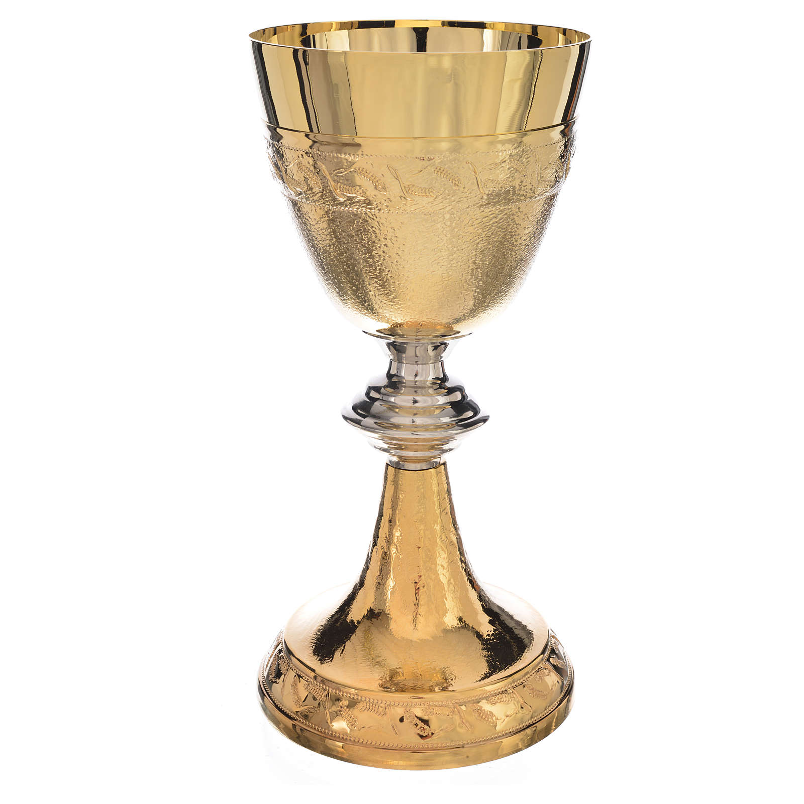 Cáliz, copa de plata de ley con espigas de trigo | venta online en HOLYART