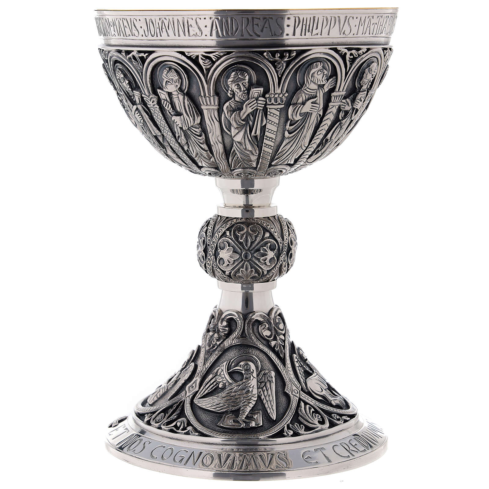 Sterling silver paten and chalice, Romanesque collection by Molina ...