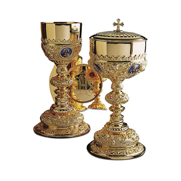 Calice patène et ciboire Molina baroque Sainte Famille | vente en ligne ...