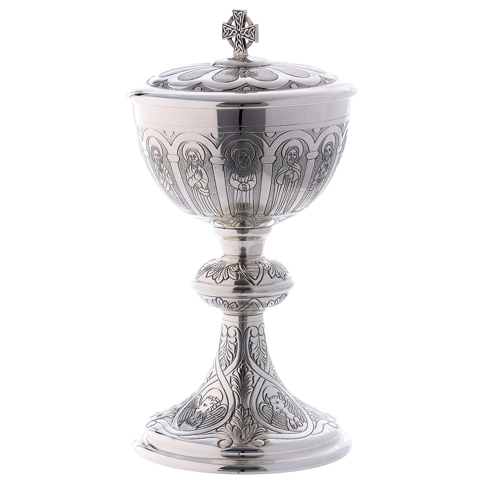 Apostles and Evangelists sterling silver chalice, paten and | online ...
