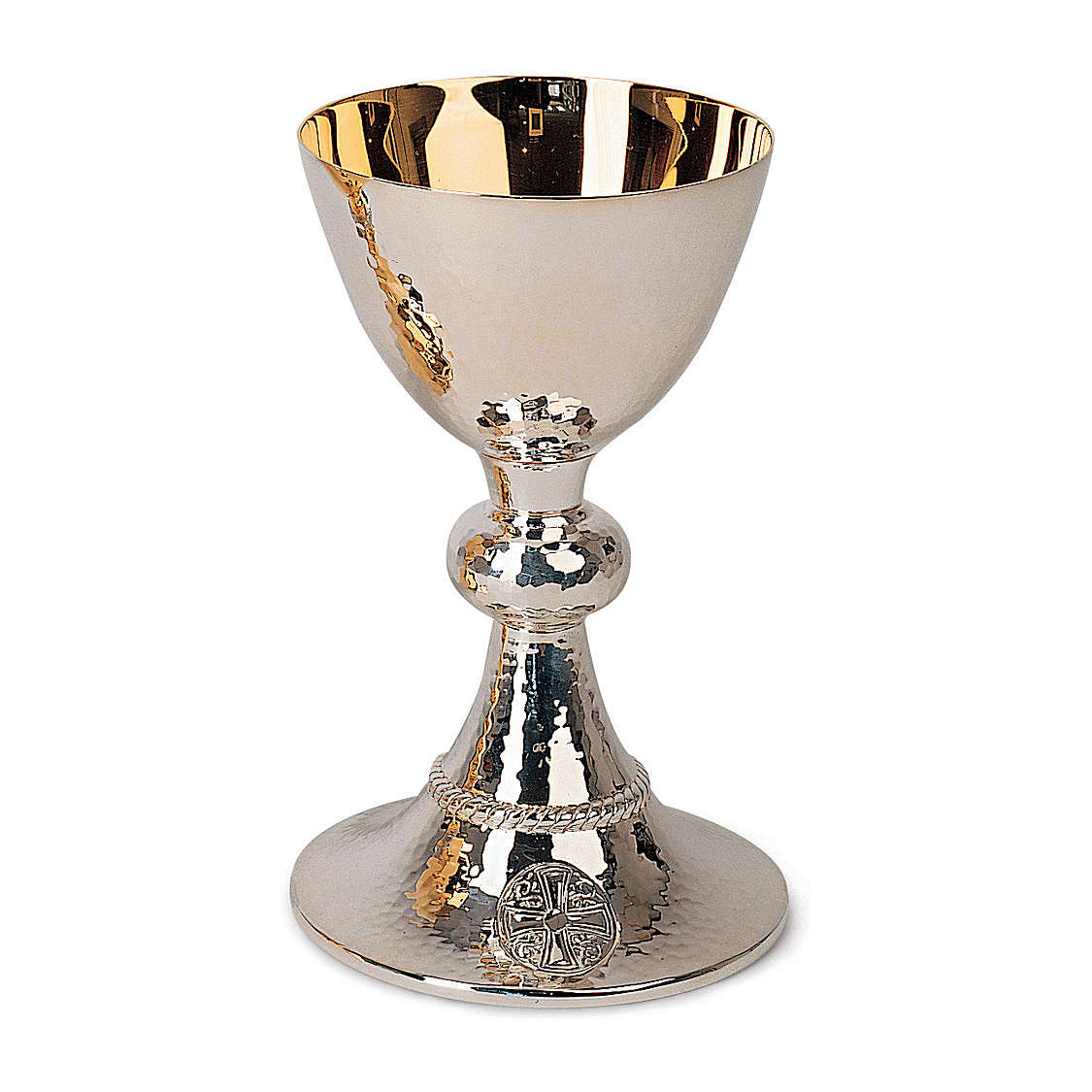 Sterling silver chalice, paten and ciborium with embossed | online ...