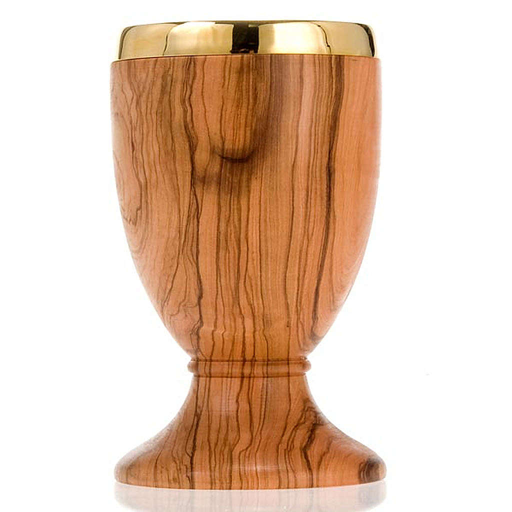 Olive chalice with turned-up border | online sales on HOLYART.co.uk