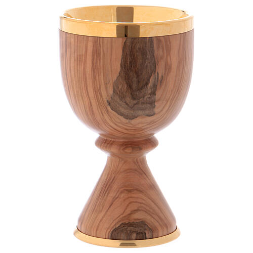 Chalice in Italian olive wood | online sales on HOLYART.com