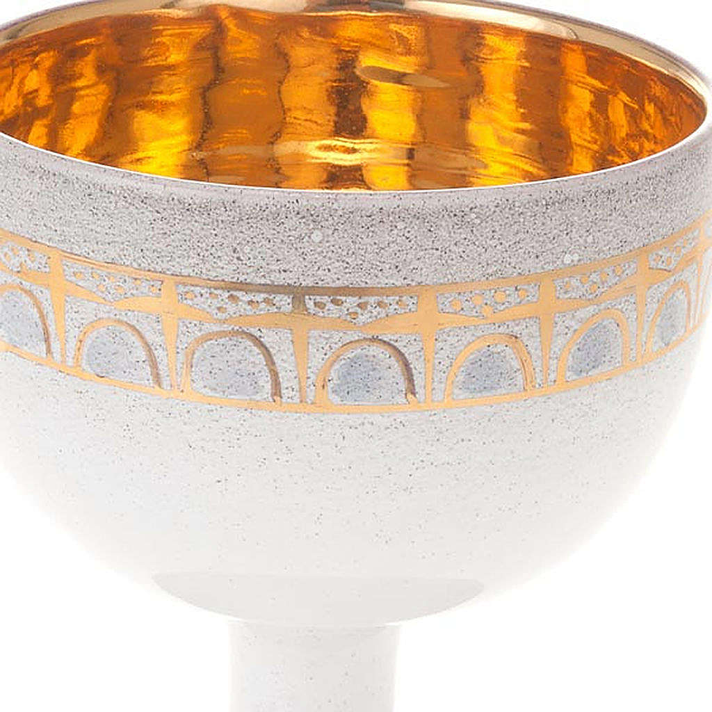 Golden ceramic chalice | online sales on HOLYART.co.uk