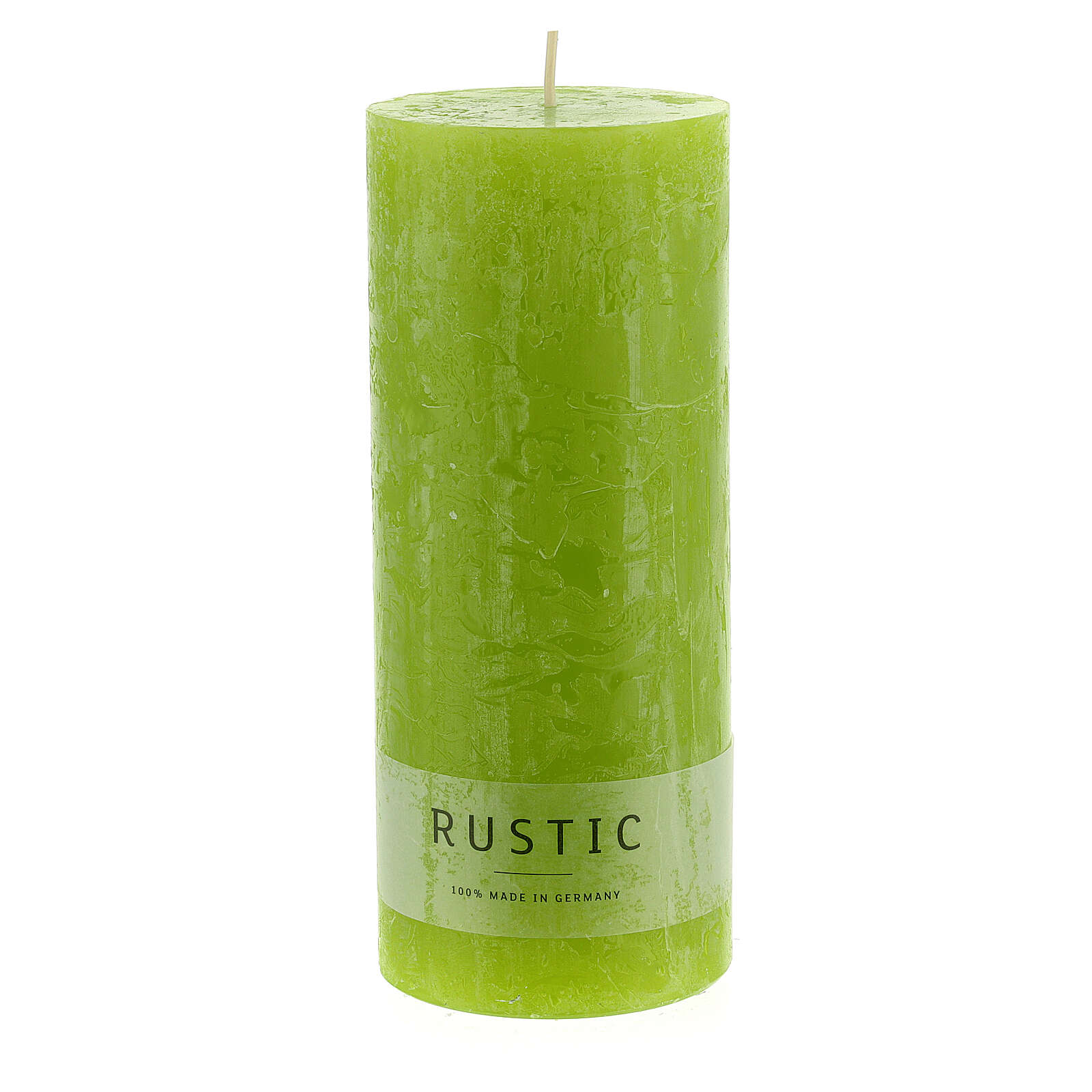 Bougie vert mat rustique 4 pcs 170x70 mm | vente en ligne sur HOLYART