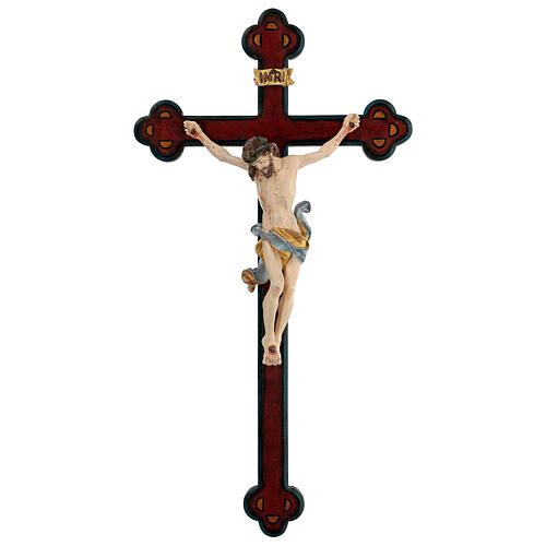 Crocefisso Leonardo oro zecchino croce barocca antichizzata | vendita ...