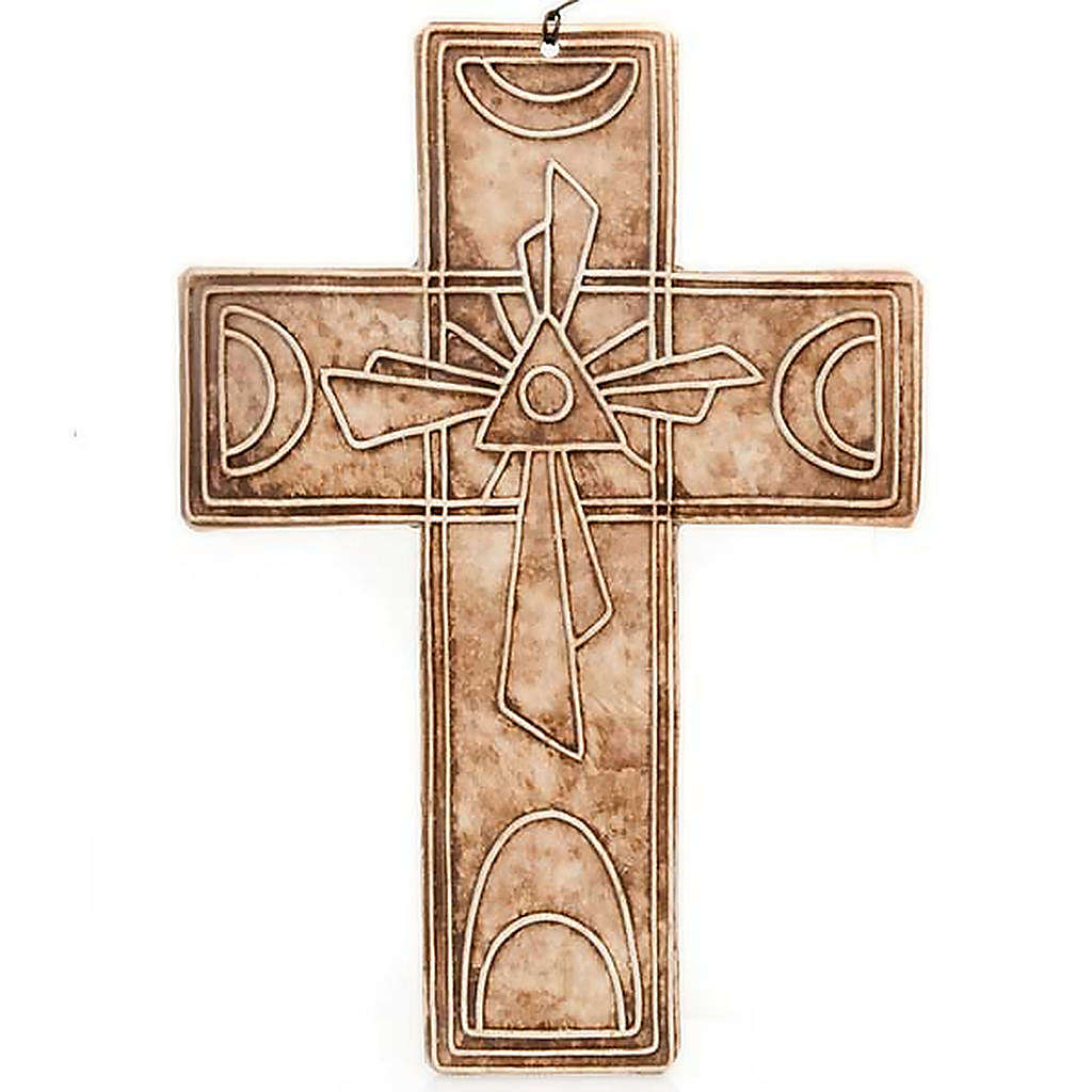 Cruz de muro cerámica Trinidad | venta online en HOLYART
