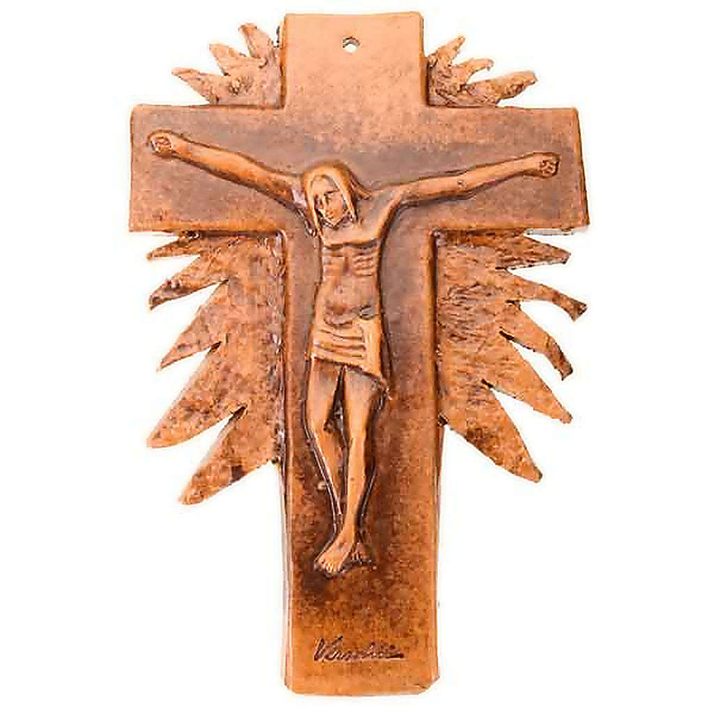 Cruz de muro cerámica 28 cm | venta online en HOLYART