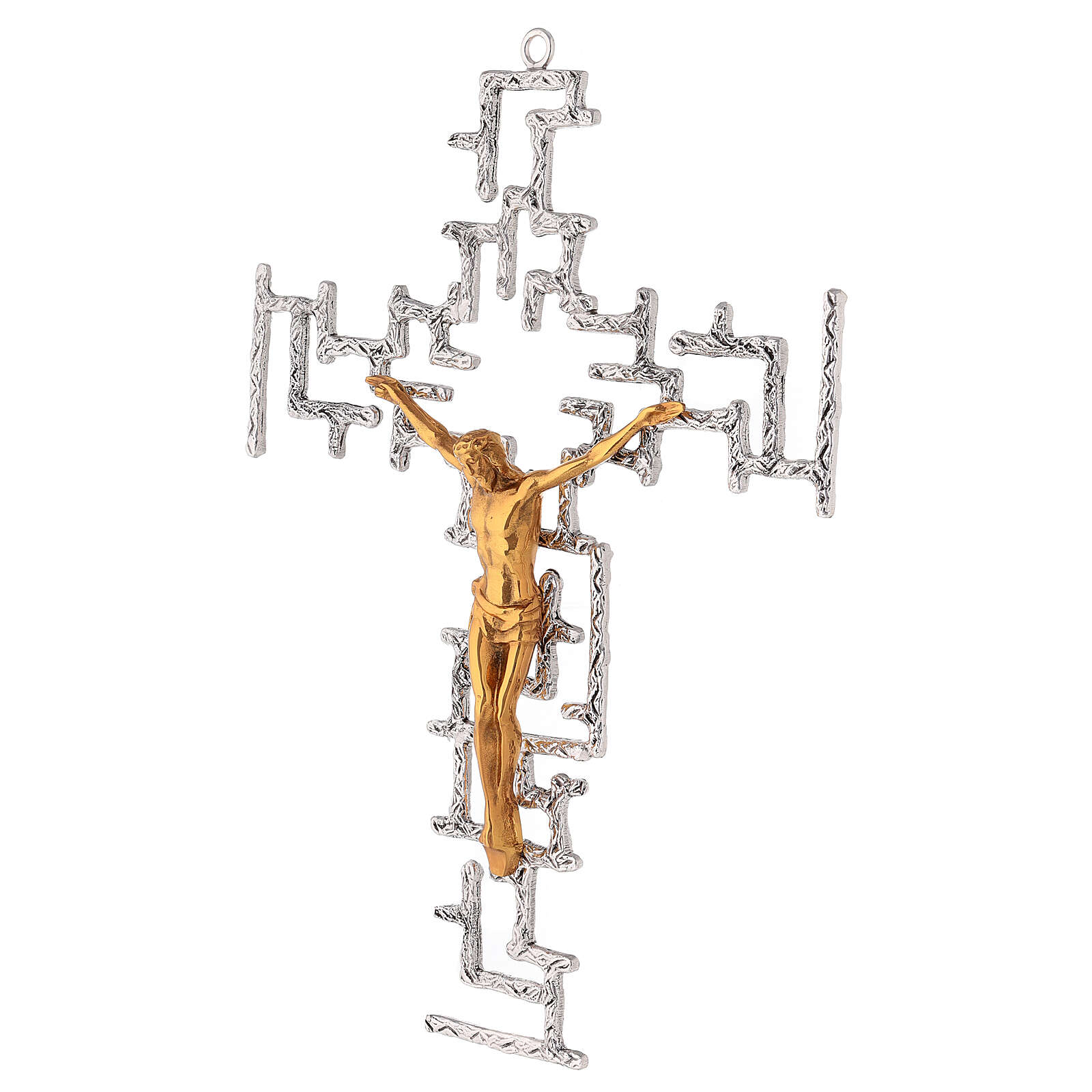 Modern crucifix in bronze | online sales on HOLYART.co.uk