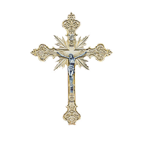 Croce da muro in ottone fuso 56x40 cm | vendita online su HOLYART