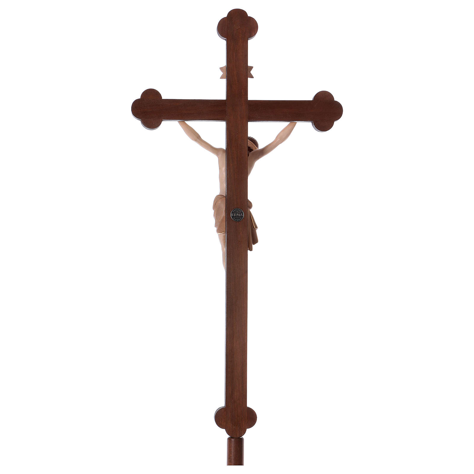 Processional cross with Jesus Christ burnished in 3 colours | online ...
