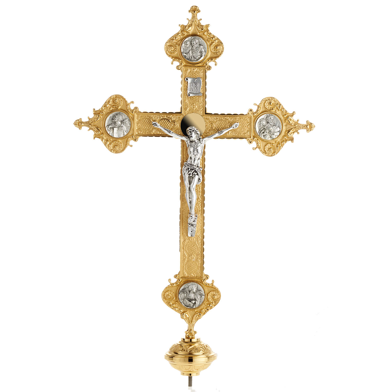 Processional cross with medals | online sales on HOLYART.co.uk