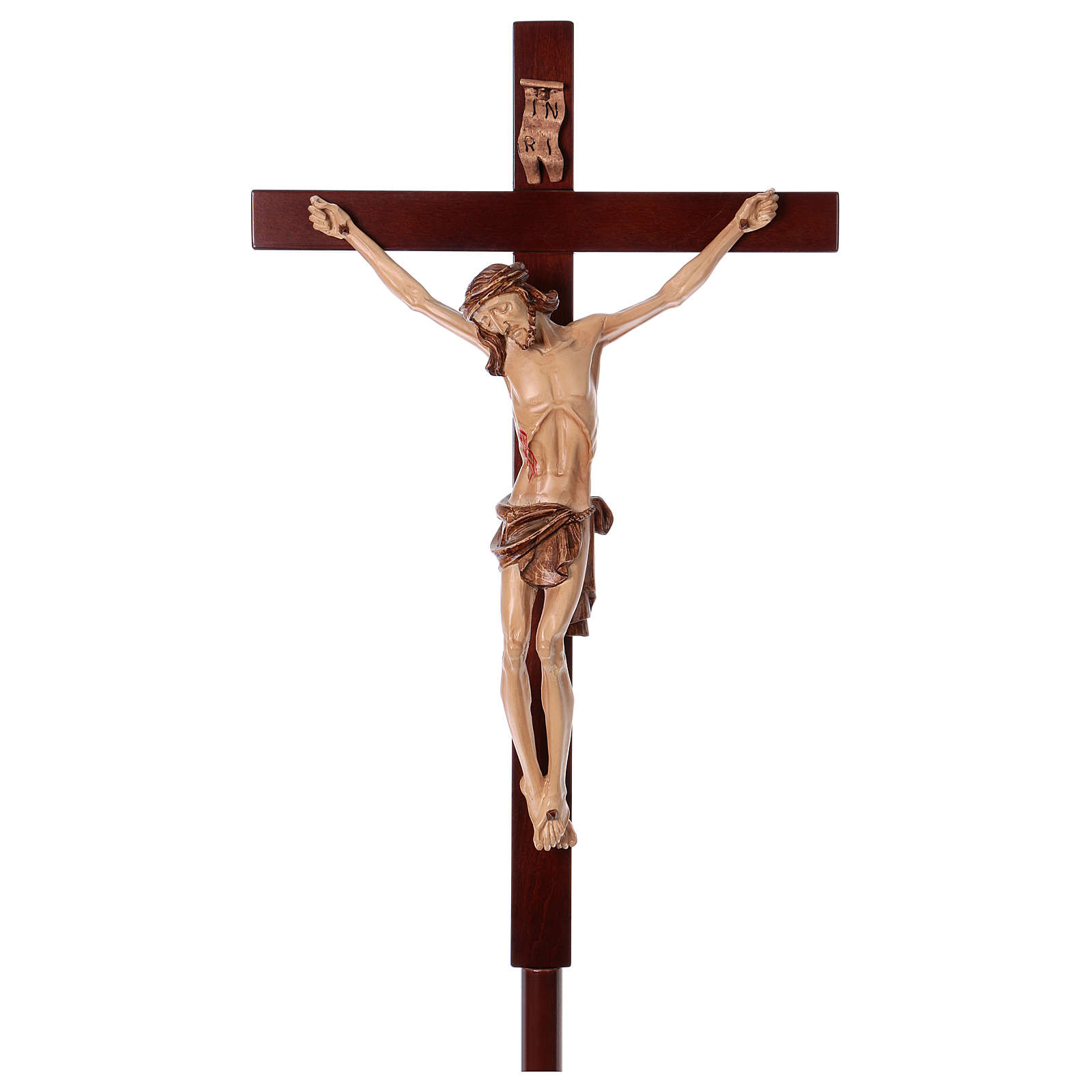 Processional cross in walnut wood | online sales on HOLYART.com